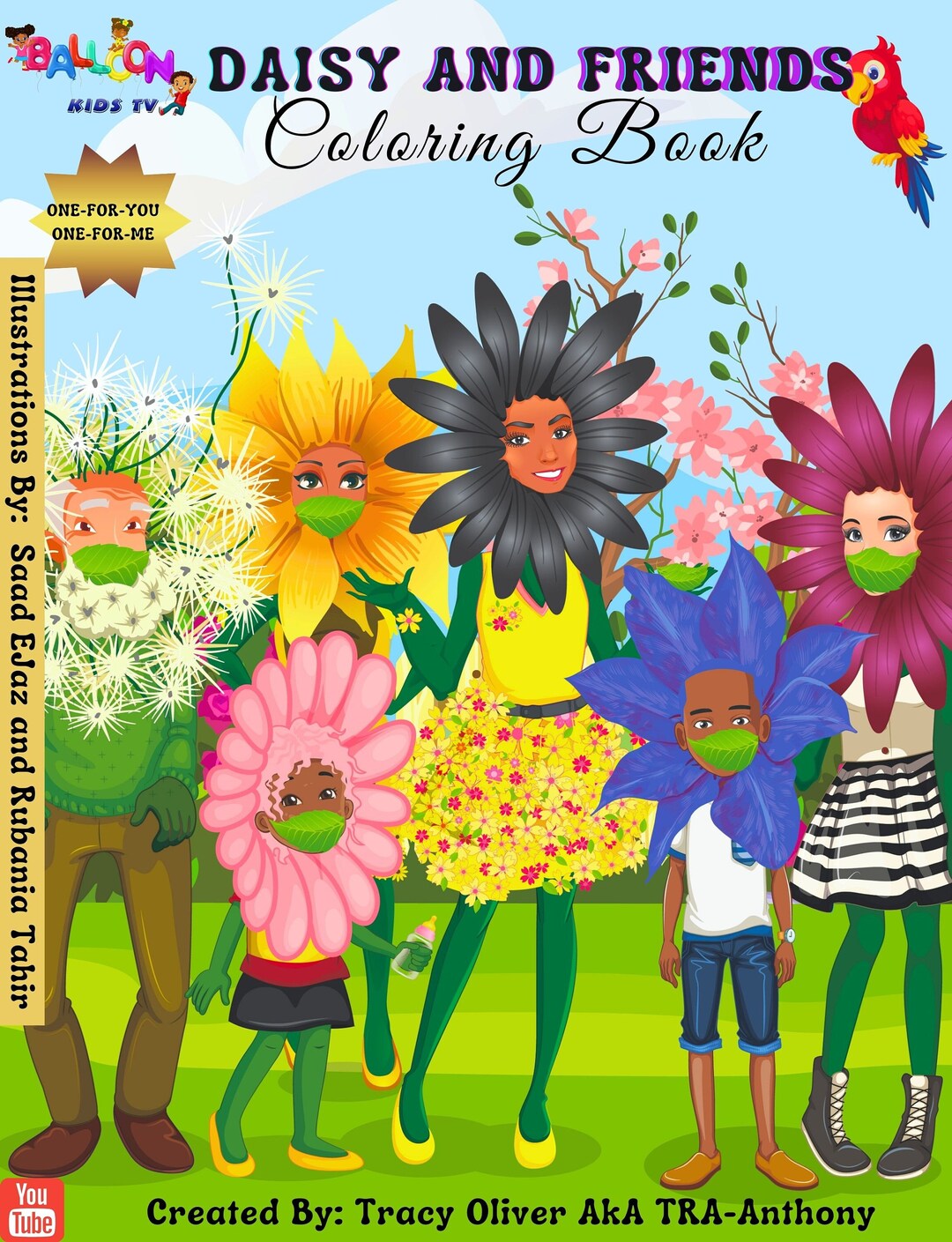 DAISY the Walking Talking Beautiful Flower 88 Pages COLORING PAGES Kids ...