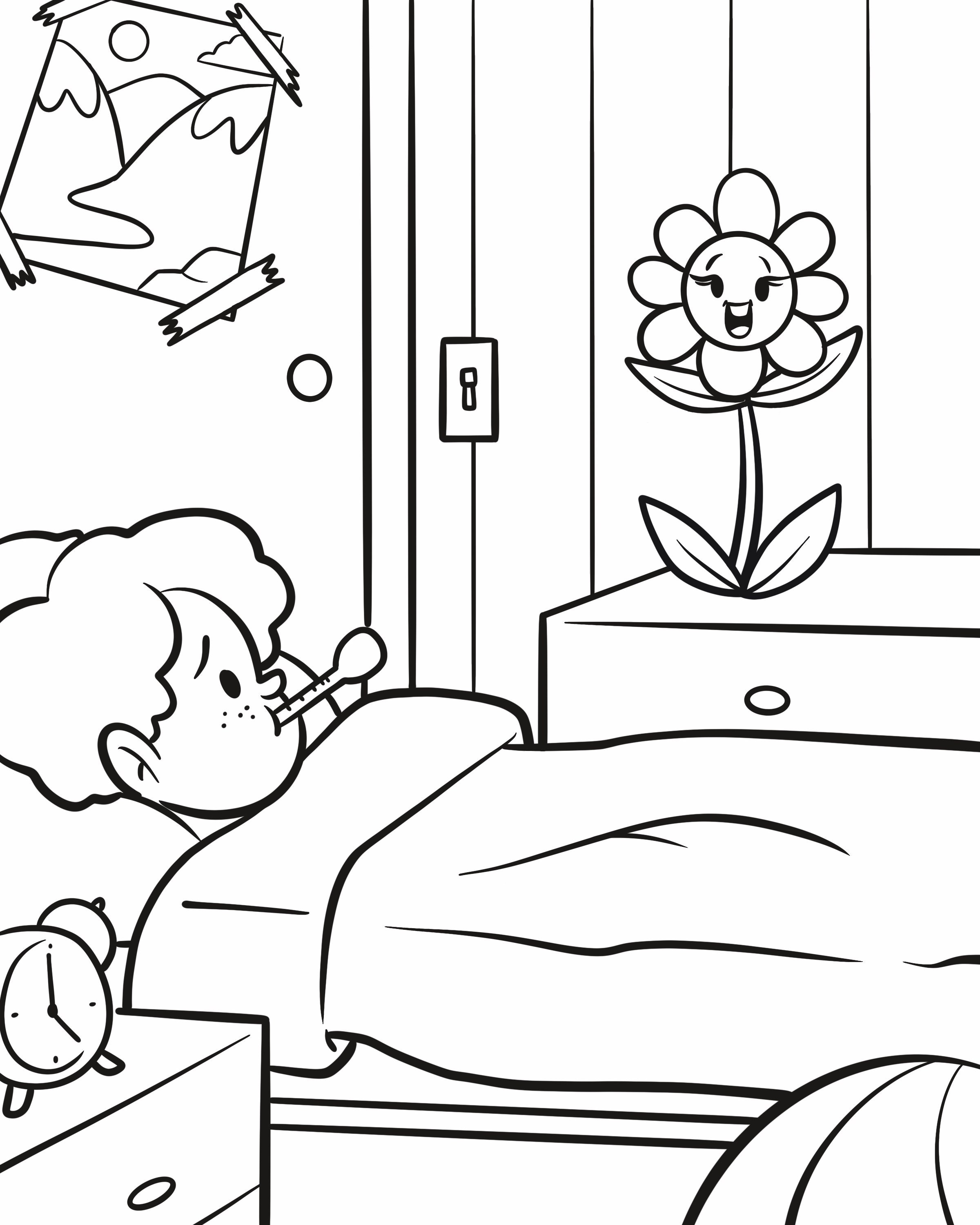 Digital Printable DAISY COLORING PAGES for Kids Coloring Activity Learn ...