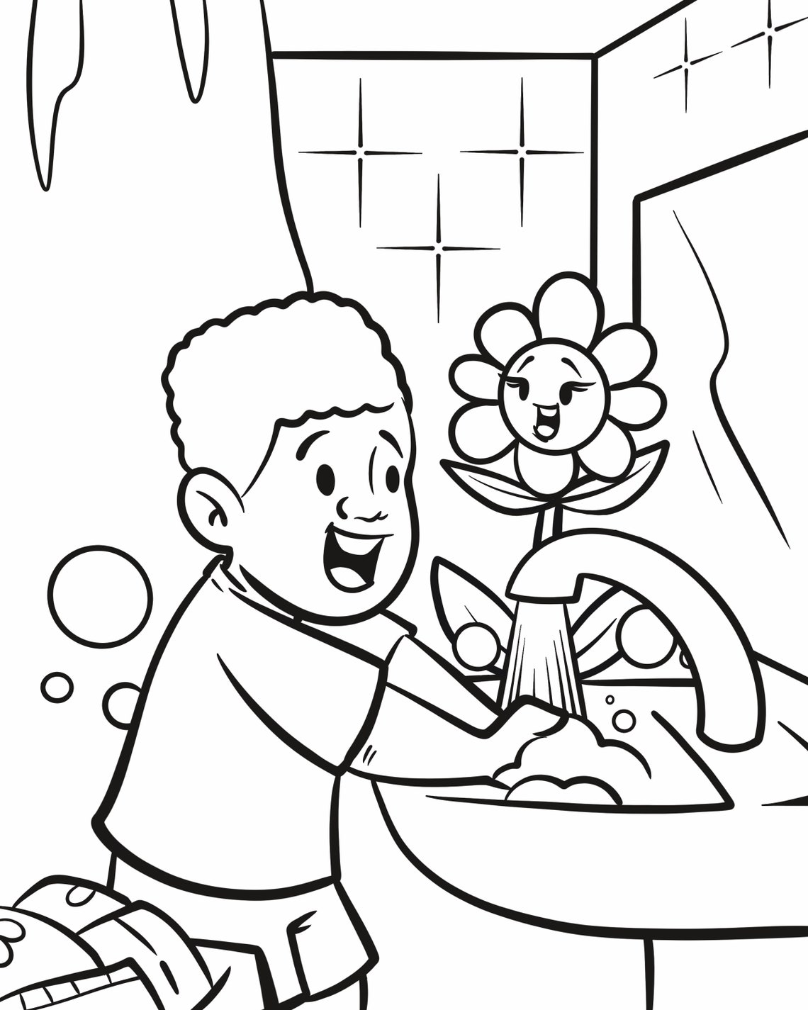 Digital Printable DAISY COLORING PAGES for Kids Coloring Activity Learn ...