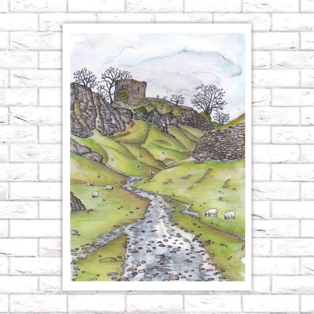 A4 Cave Dale, Castleton Print - Etsy