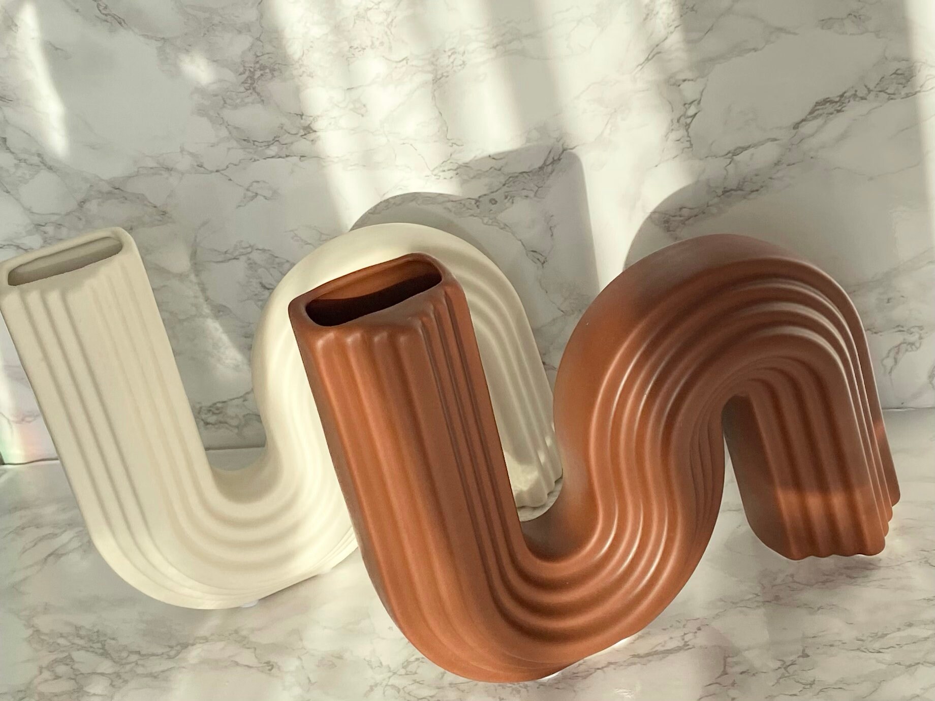 Modern Trendy Vase Nordic Ceramic Art Vase Creative Home Table Flower ...