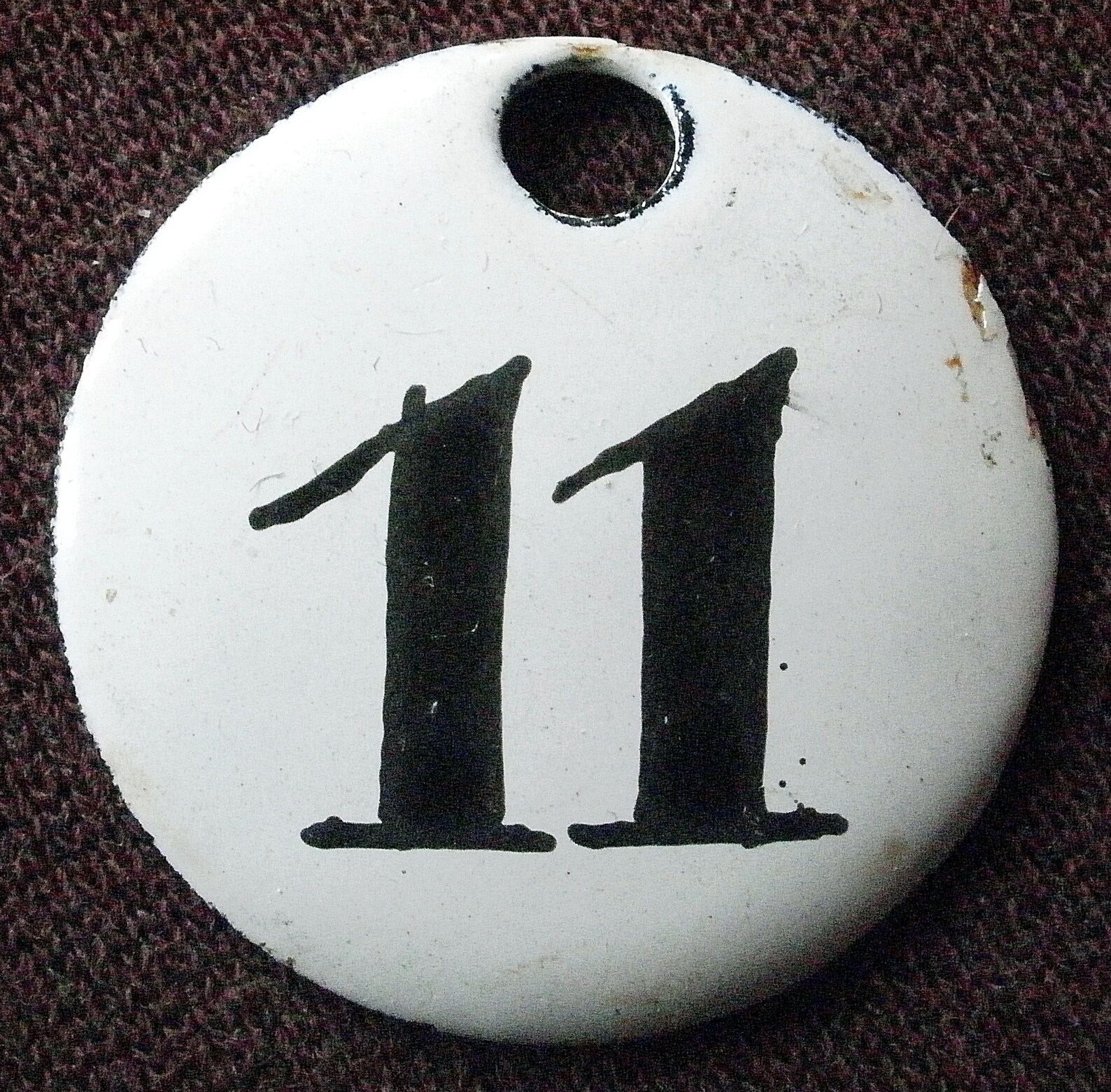 Vintage Enamel Sign Number 11 Door Street Authentic Porcelain | Etsy