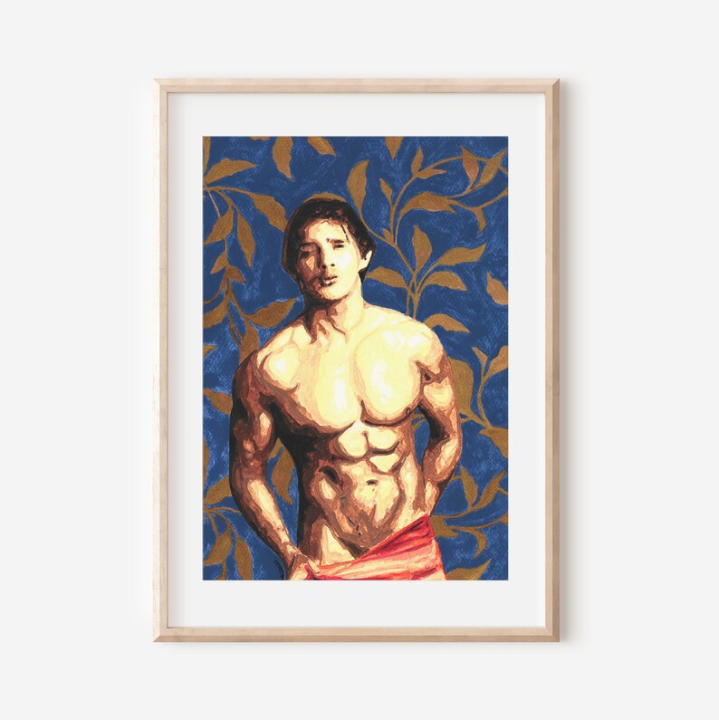 Set of 3 Male Nude Adult Prints Vintage Art Print Handsome - Etsy