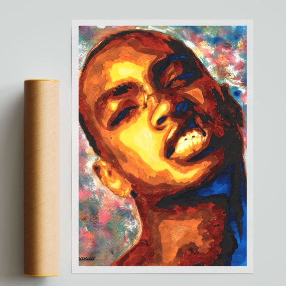 African Man Art Black Man Art Earthy Art Fashion Artwork | Etsy