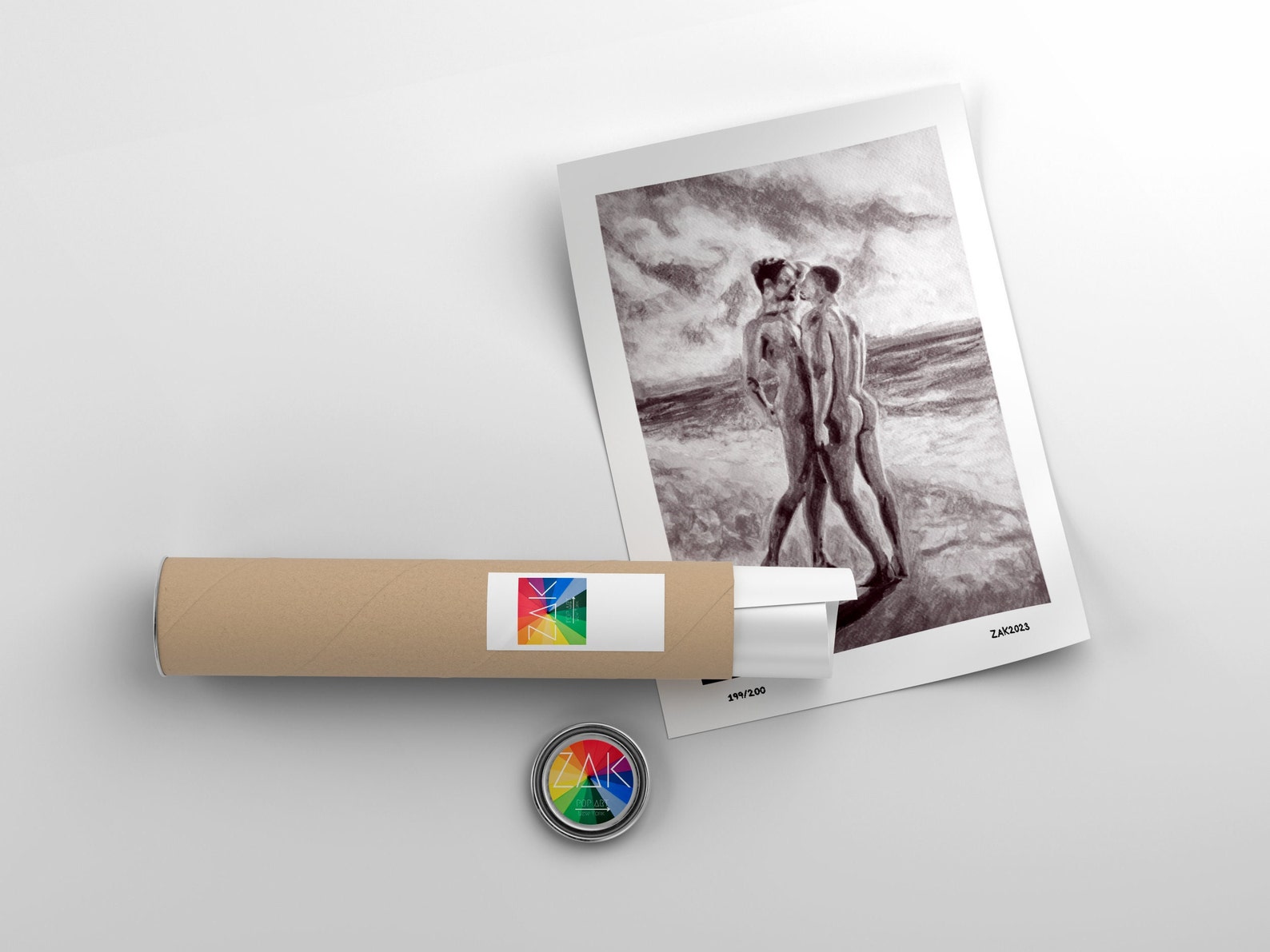 romantic-nude-male-couple-on-beach-art-print-gay-art-lgbtq-wall-decor