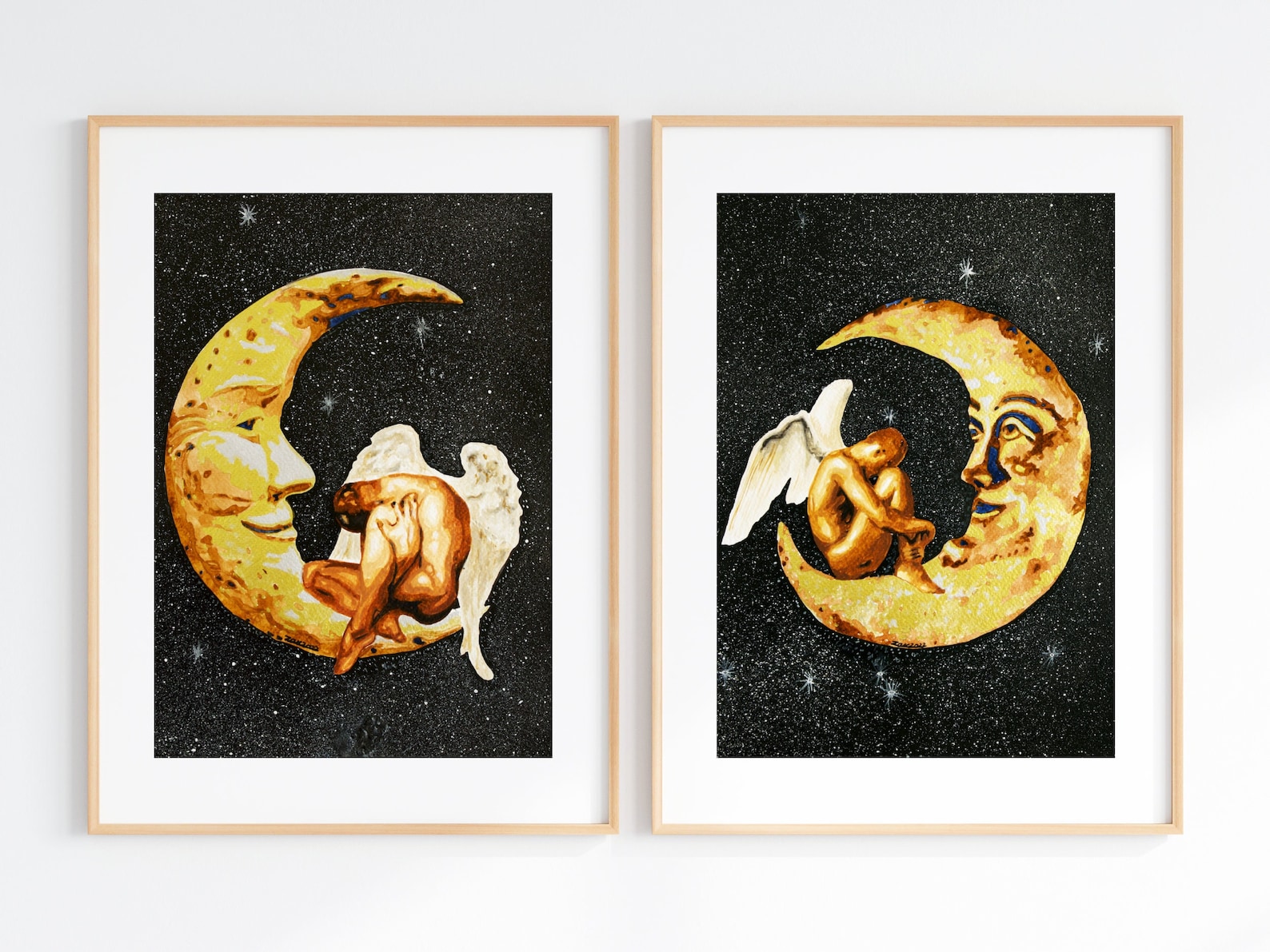 Set of 10 Watercolor Water Queer Artwork Print Nude Male - Etsy