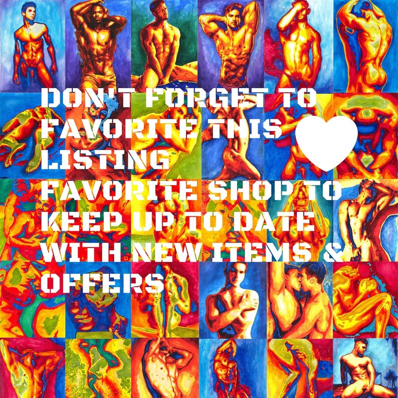 Full Frontal Nudity Gay Male Matrix Art Print Phallic Art Etsy