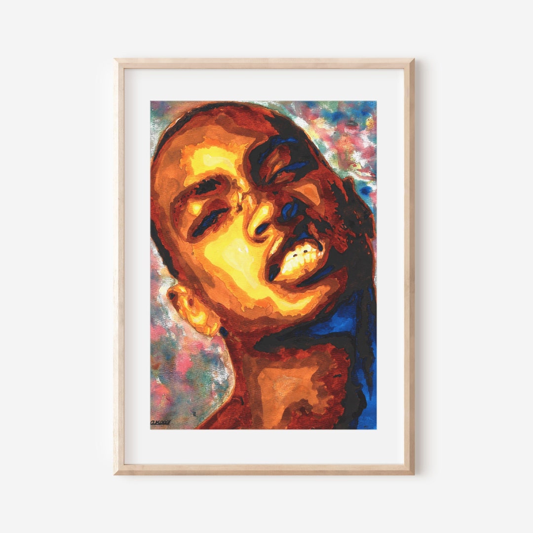 African Man Art Black Man Art | Earthy Art Fashion Artwork | Bright ...