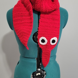 Worm on a String Inspired Crochet Scarf - Etsy