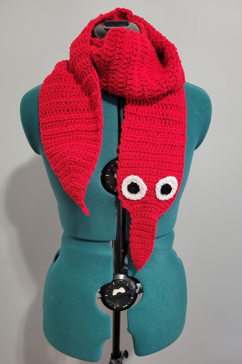 Worm on a String Inspired Crochet Scarf - Etsy