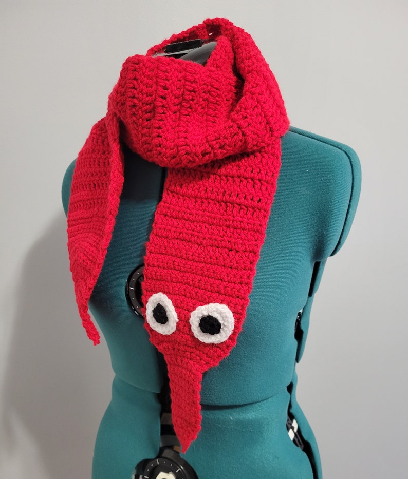 Worm on a String Inspired Crochet Scarf - Etsy