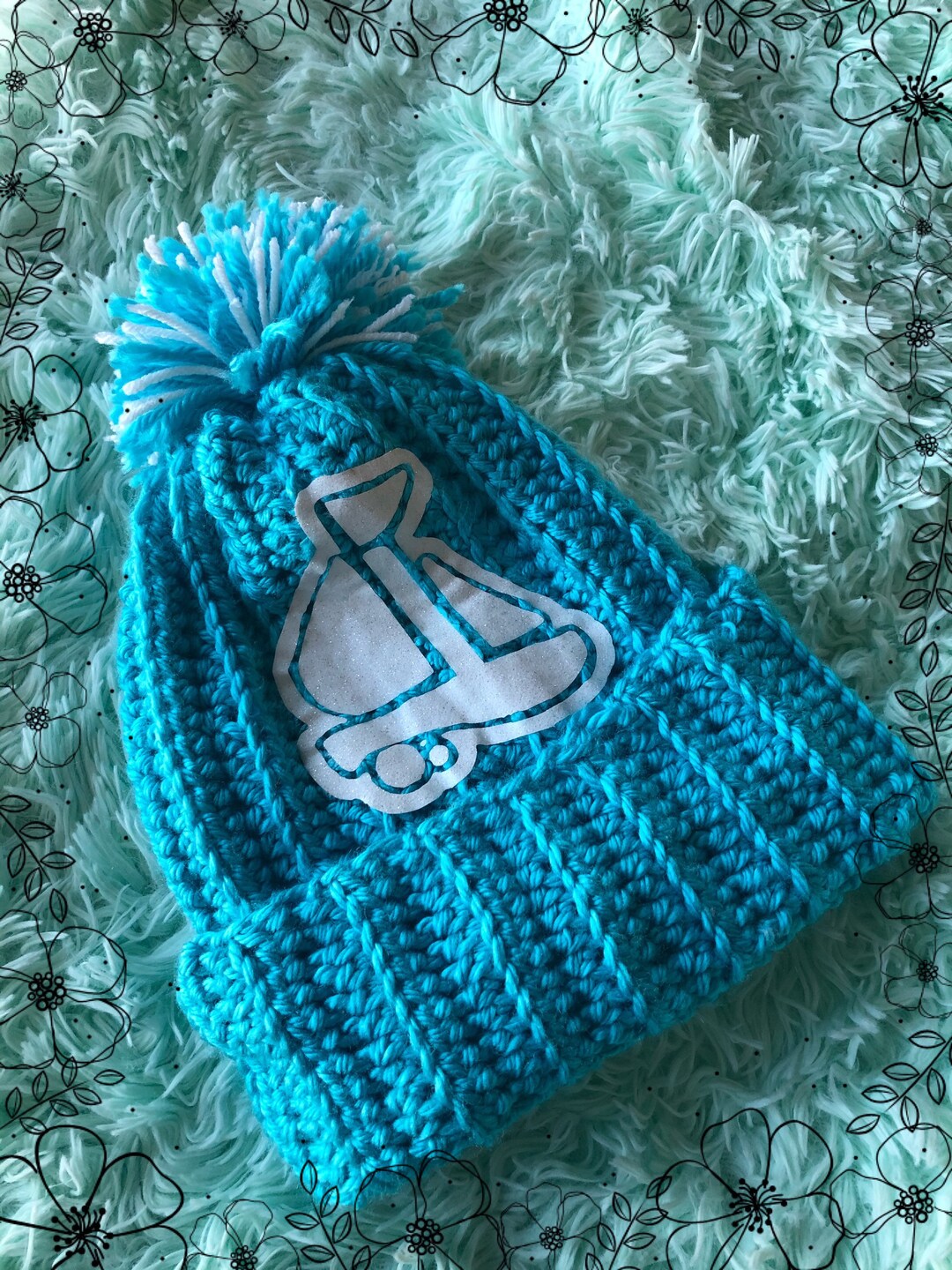 You Watanabe Symbol Pom Pom Beanie Hat - Etsy
