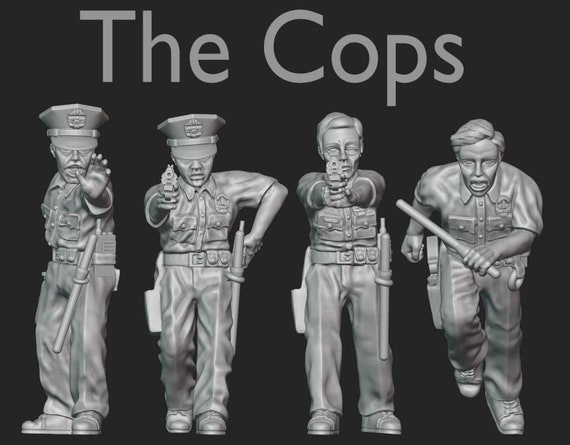 1980s The Cops 28mm wargaming miniatures | Etsy