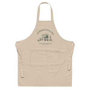 London England Organic Cotton Apron; Camden Apron, Putney Apron, North ...