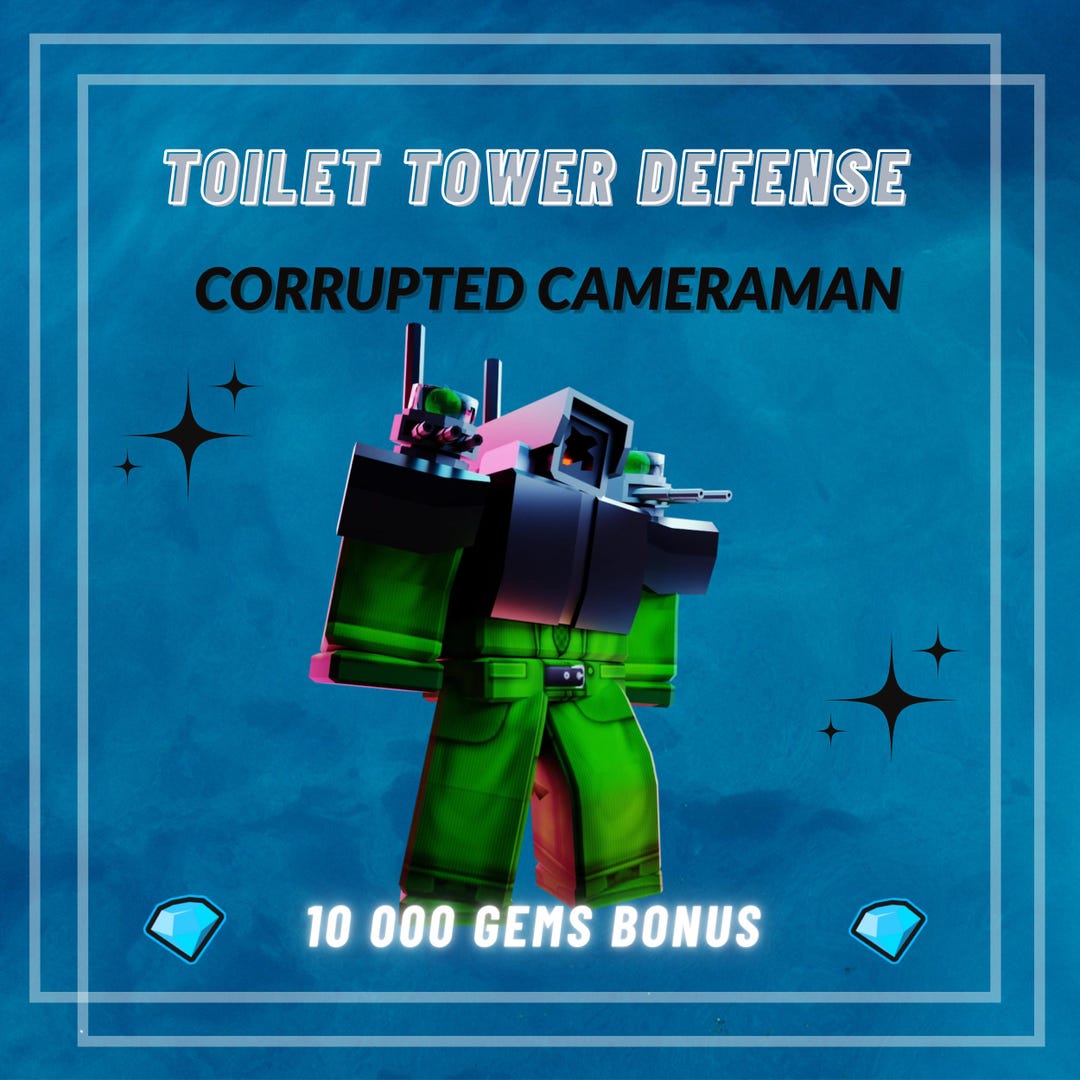 Corrupted Cameraman - Toilet Tower Defense - Roblox - Fast Delivery +10 ...