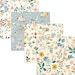 12 Pastel Flowers Patterns, Floral Digital Paper, Spring Wildflower ...