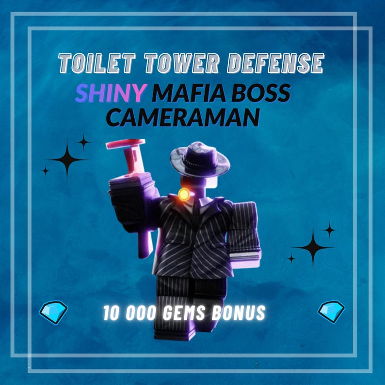 Shiny Mafia Boss Cameraman- Toilet Tower Defense- Roblox - Fast ...