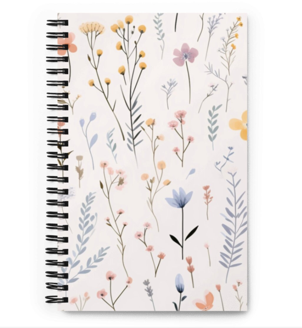 12 Spring Wildflowers Patterns, Floral Digital Paper, Wildflower ...