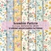 12 Pastel Flowers Patterns, Floral Digital Paper, Spring Wildflower ...