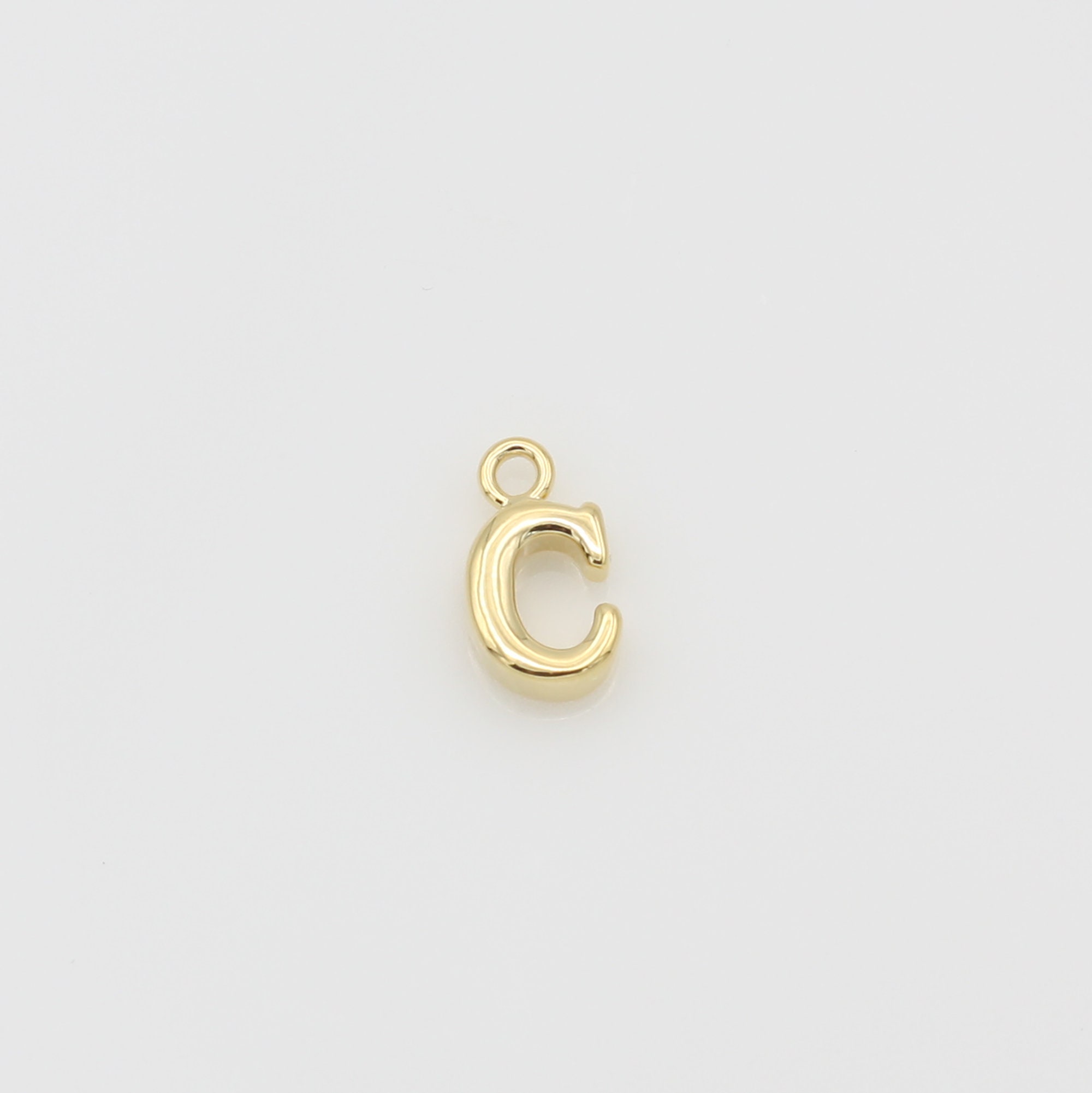Letter Charm C 16k Gold Plated Initial Charms Wholesale | Etsy