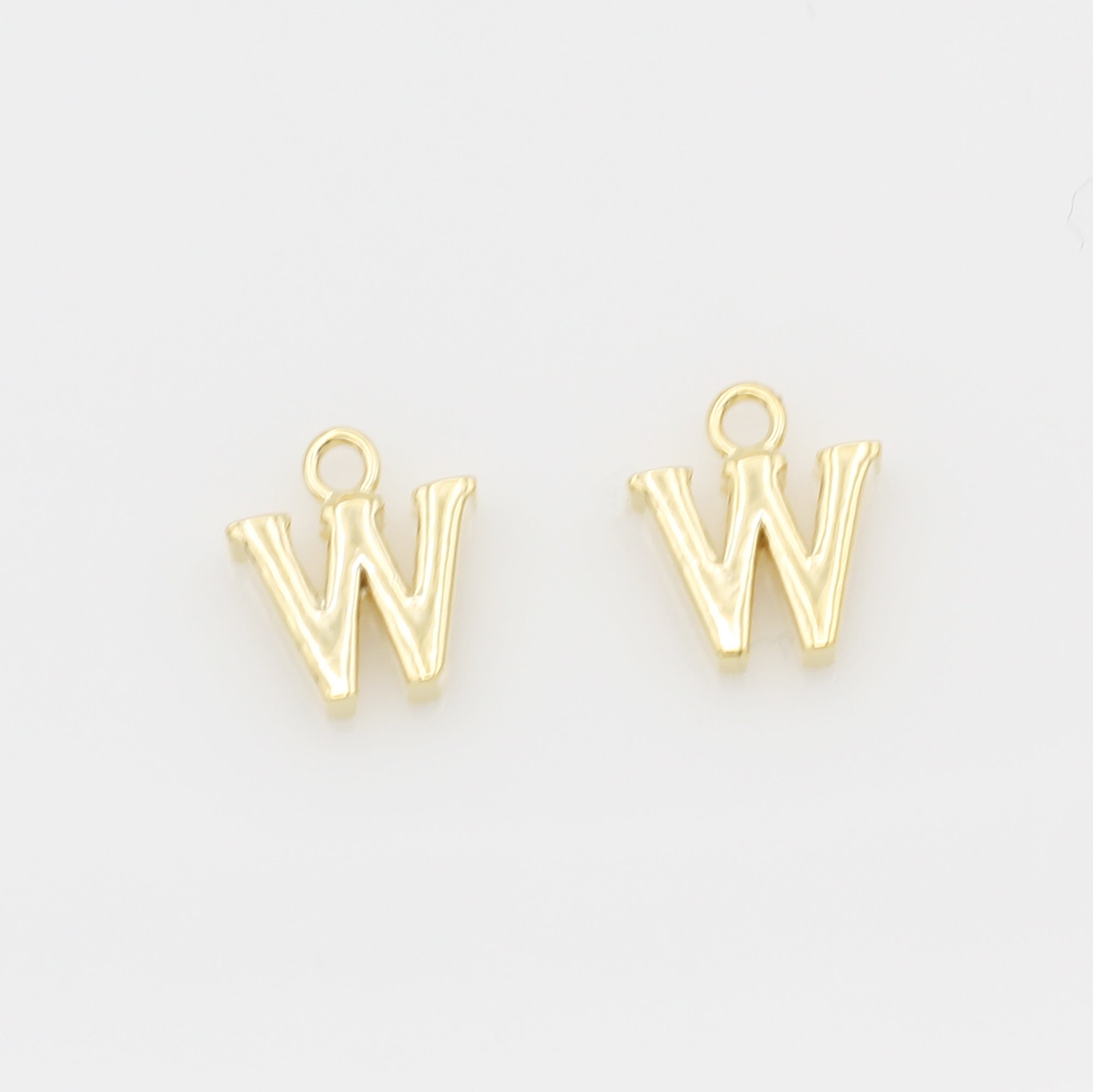 Letter Charm W 16k Gold Plated Initial Charms Wholesale - Etsy