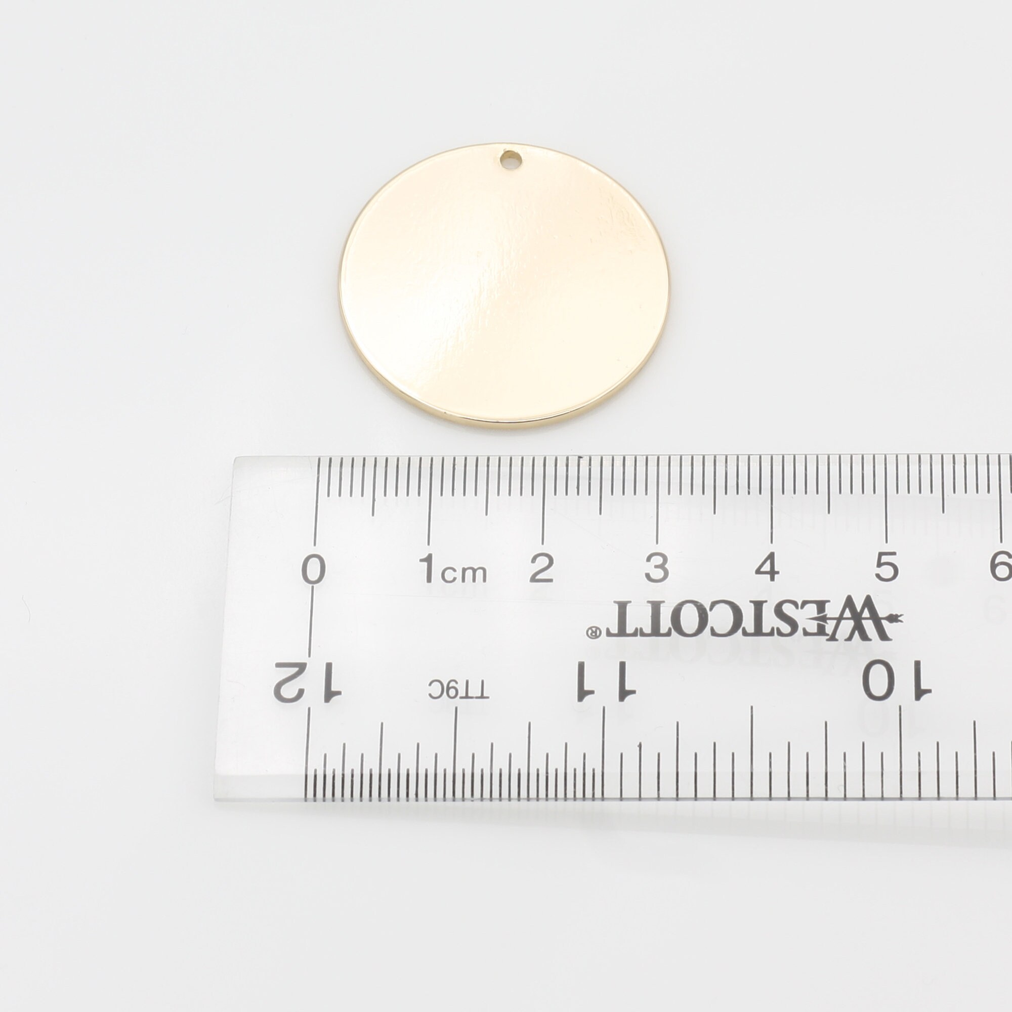 10 Gold 30mm Stainless Steel Large Blank Disc Ready to | Etsy