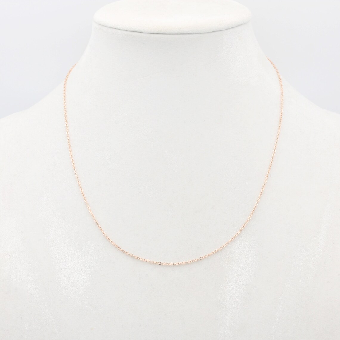 14 Rose Gold Basic Chain Necklace Cable Chains Bulk 10 | Etsy