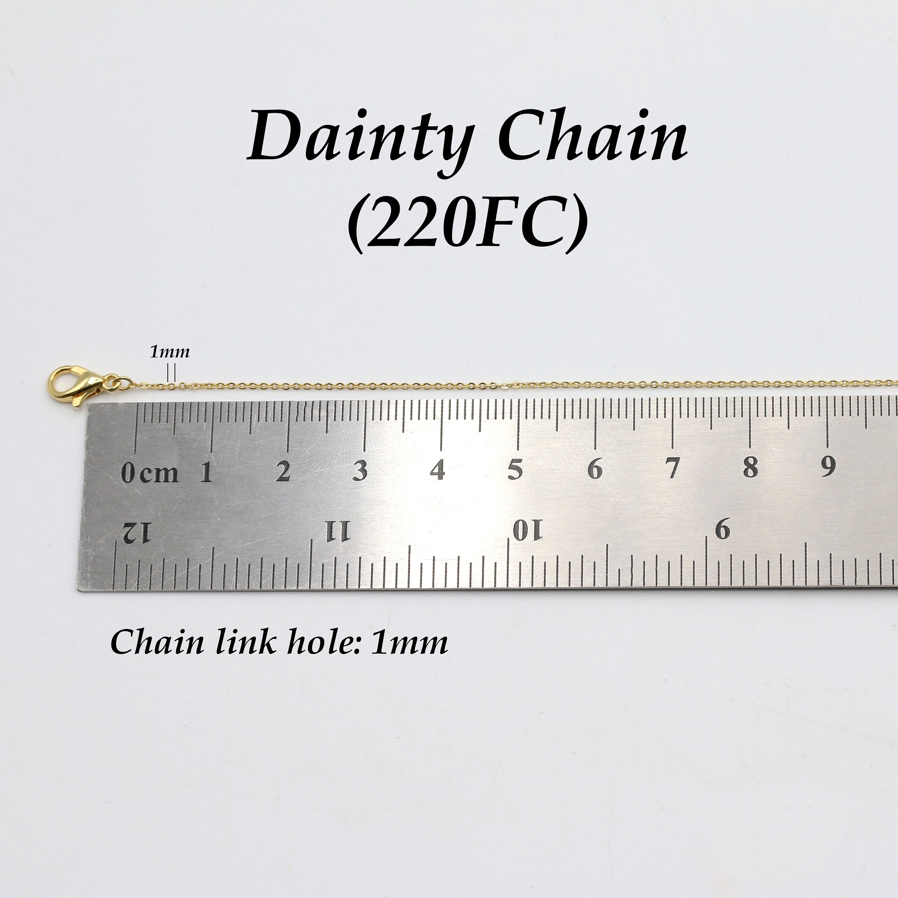 10 Rose Gold Dainty Cable Chains Bulk Chain Necklace - Etsy