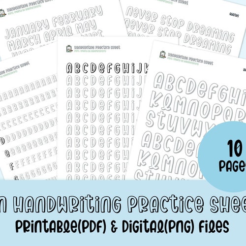 Steady Hand Practice Sheets Printable Handwriting Worksheet - Etsy UK