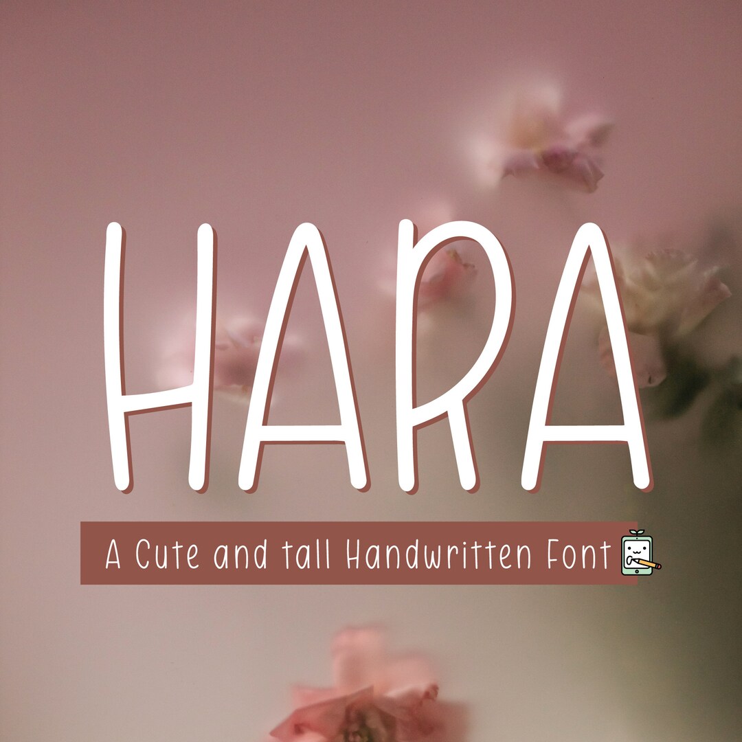 Hara, Cute Handwritten Font, Study Font, Handwriting Font, OTF, iPad ...