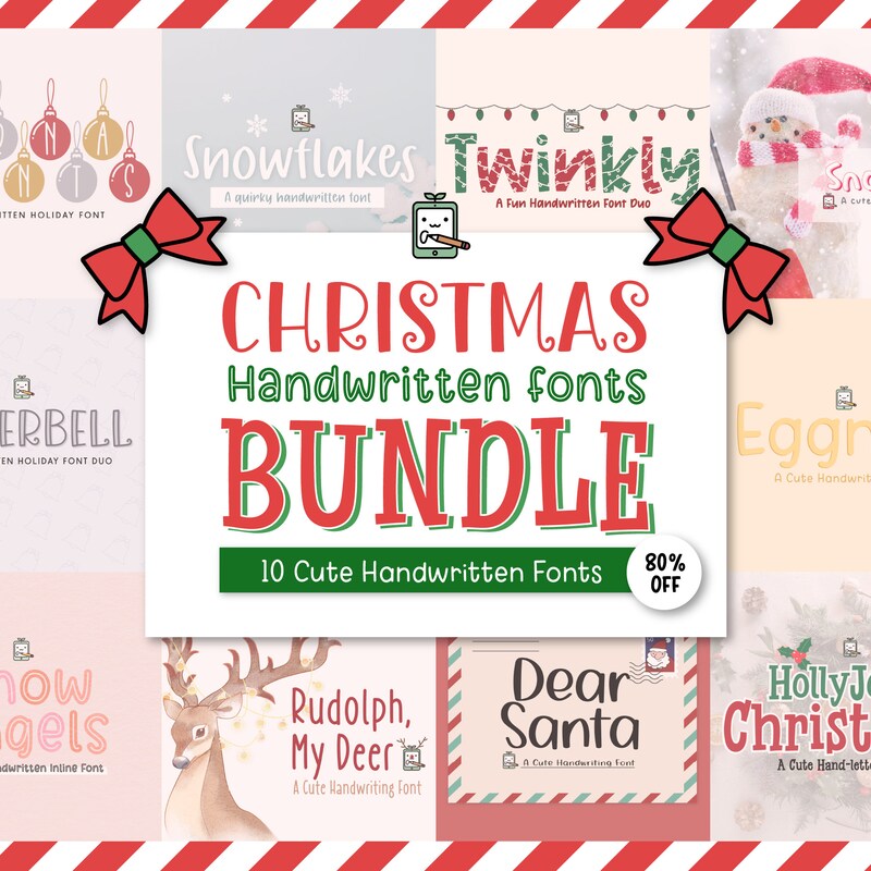 Christmas Fonts - Etsy