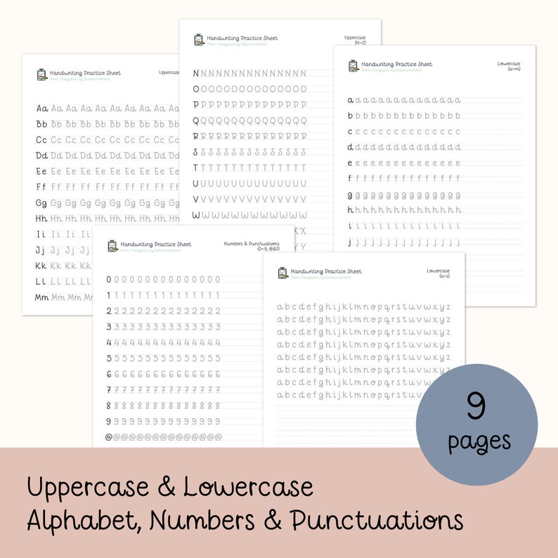 Handwriting Practice Worksheets - Printable ABC Letter Tracing ...