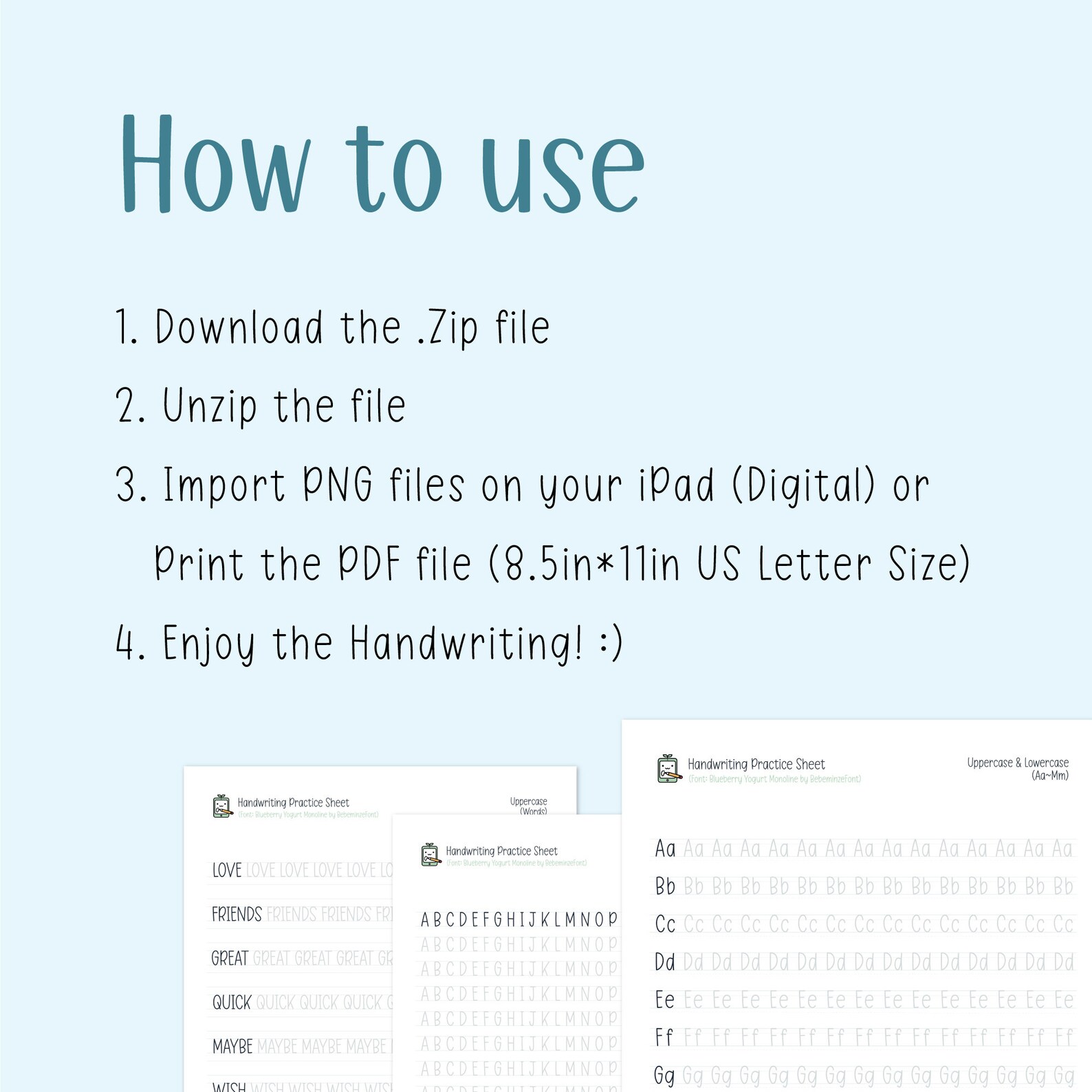 Tall Handwriting Practice Sheets Printable Handwriting | Etsy