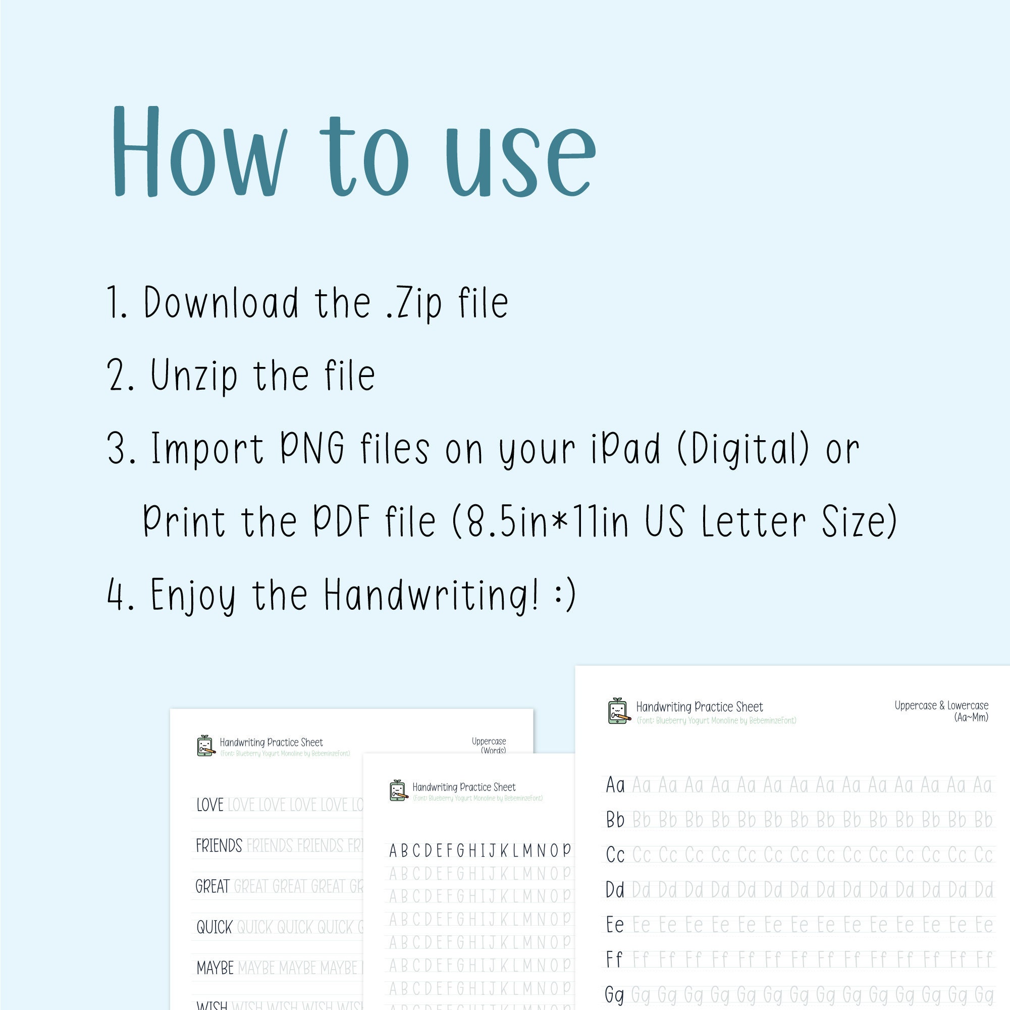 Tall Handwriting Practice Sheets Printable Handwriting | Etsy
