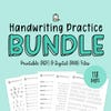 Steady Hand Practice Sheets, Printable Handwriting Worksheet, Basic ...
