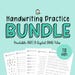 Steady Hand Practice Sheets, Printable Handwriting Worksheet, Basic ...