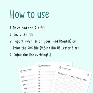 Fun and Narrow Handwriting Practice Sheets Printable | Etsy