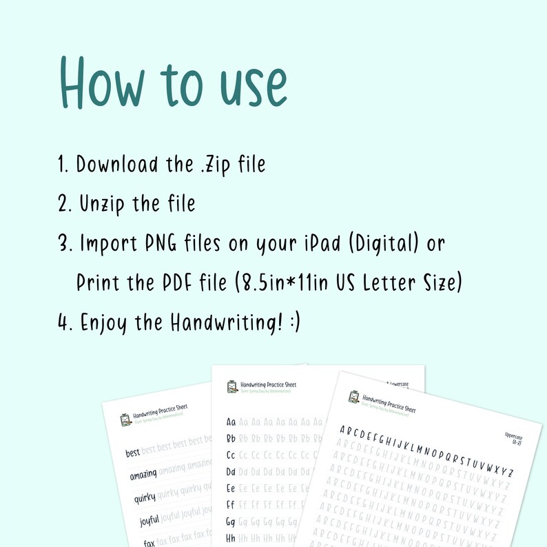 Fun and Narrow Handwriting Practice Sheets Printable - Etsy
