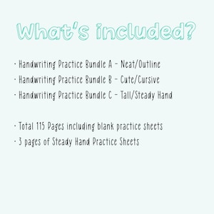 Handwriting Practice Sheets Bundle: Printable Workbook for Adult ...