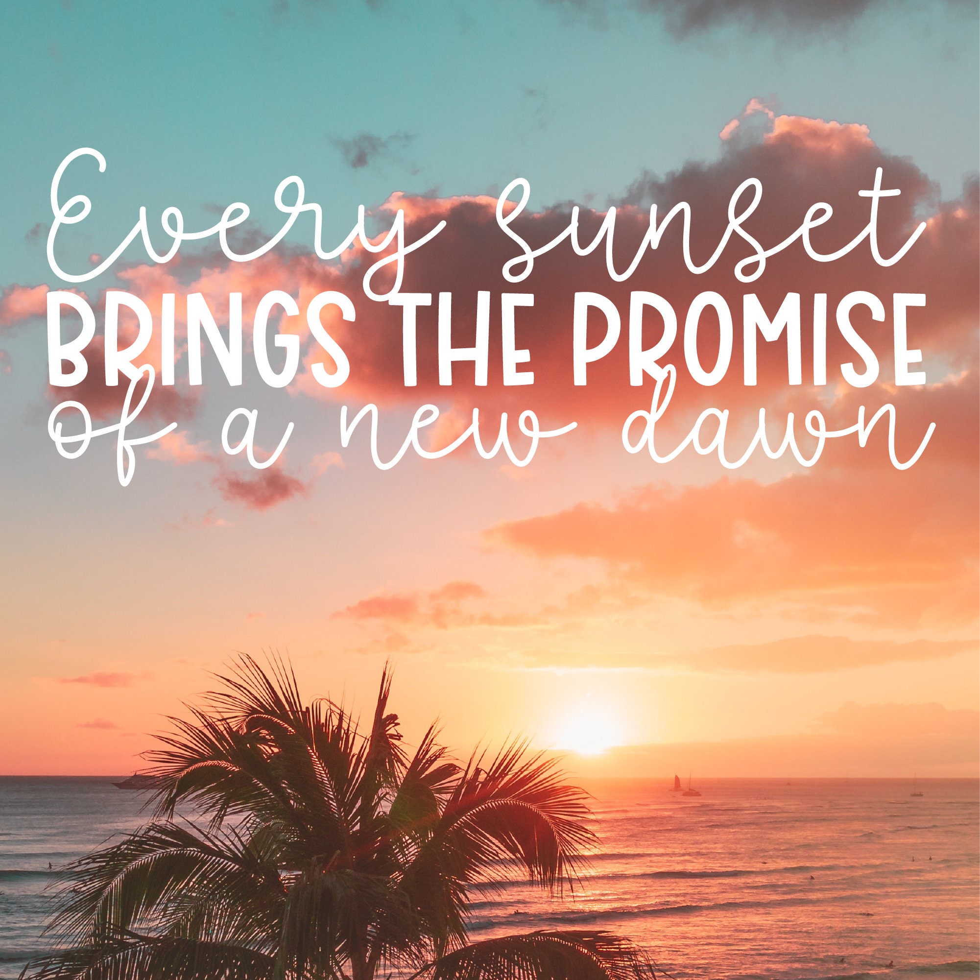 Hawaiian Sunset Handwritten Script & Print font Duo Cute | Etsy