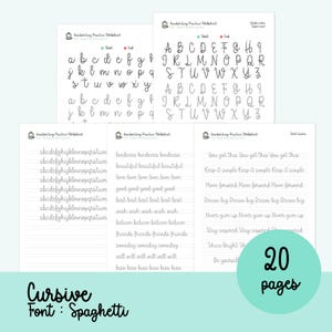 Handwriting Practice Sheets Bundle: Printable Workbook for Adult ...