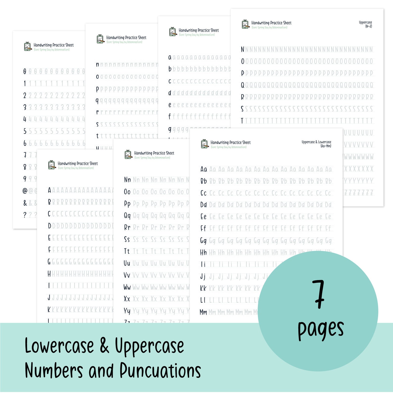 Fun and Narrow Handwriting Practice Sheets Printable - Etsy