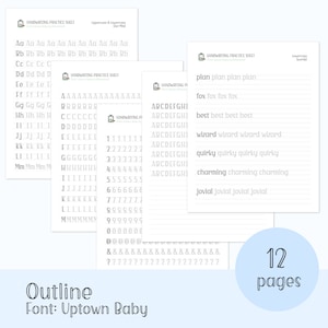 Handwriting Practice Worksheets Bundle: Printable Alphabet Writing ...