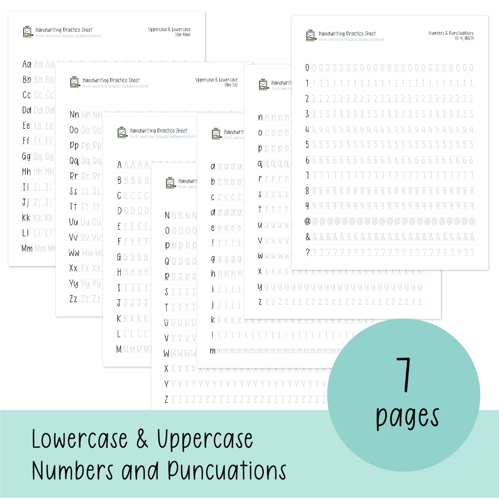 Neat Handwriting Practice Sheets, Printable Handwriting Worksheets ...