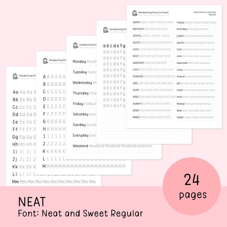 Handwriting Practice Bundle Printable Handwriting Worksheets - Etsy