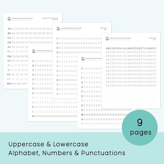 Hojas De Trabajo De Escritura A Mano Ordenadas Notion Para Notas Y