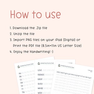 Cute Handwriting Practice Sheets, Printable Handwriting Worksheets ...