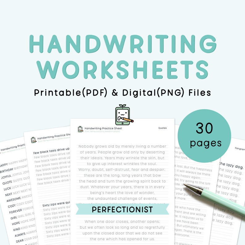 Handwriting Worksheets, Printable, Handwriting Practice Sheets ...