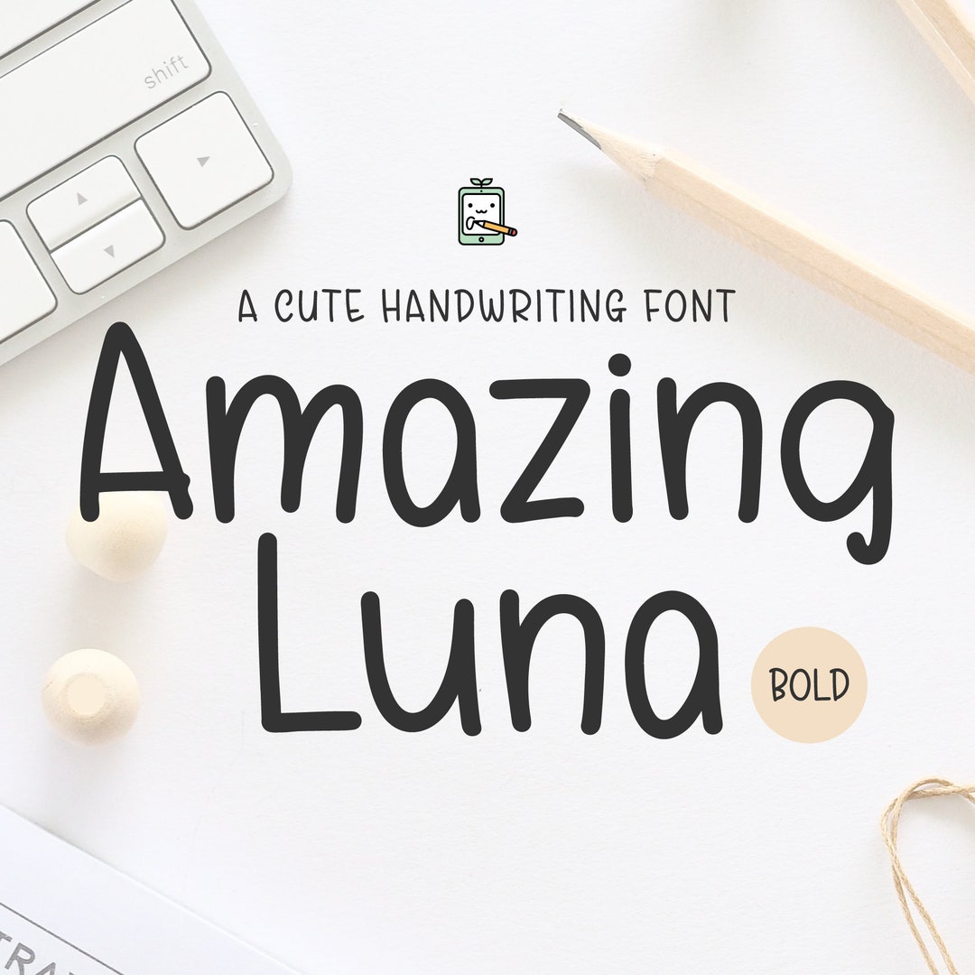 Amazing Luna Bold, Handwritten Font, Study Font, Handwriting Font, OTF ...
