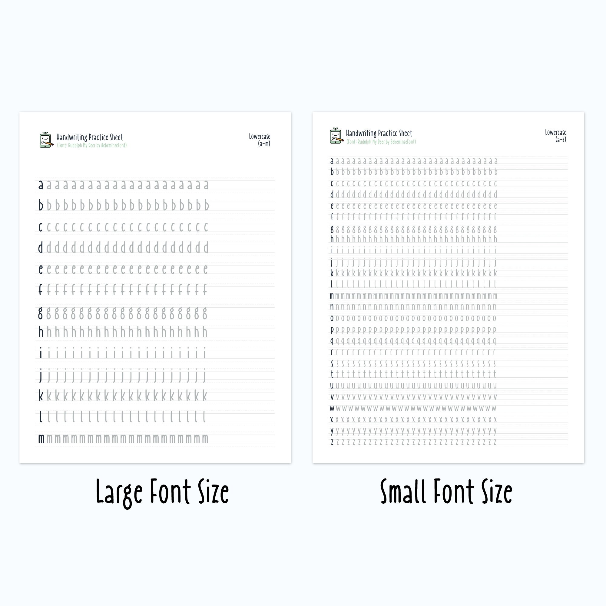 Cute Handwriting Practice Sheets, Printable Handwriting Worksheets ...